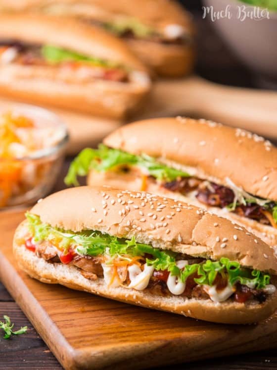 Chicken Banh Mi Sandwich for Perfect Lunch - Much Butter