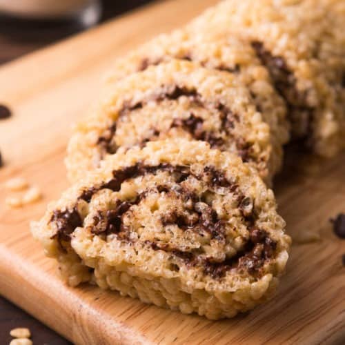 Rice Crispy Chocolate Rolls, Sushi-like Dessert - Much Butter