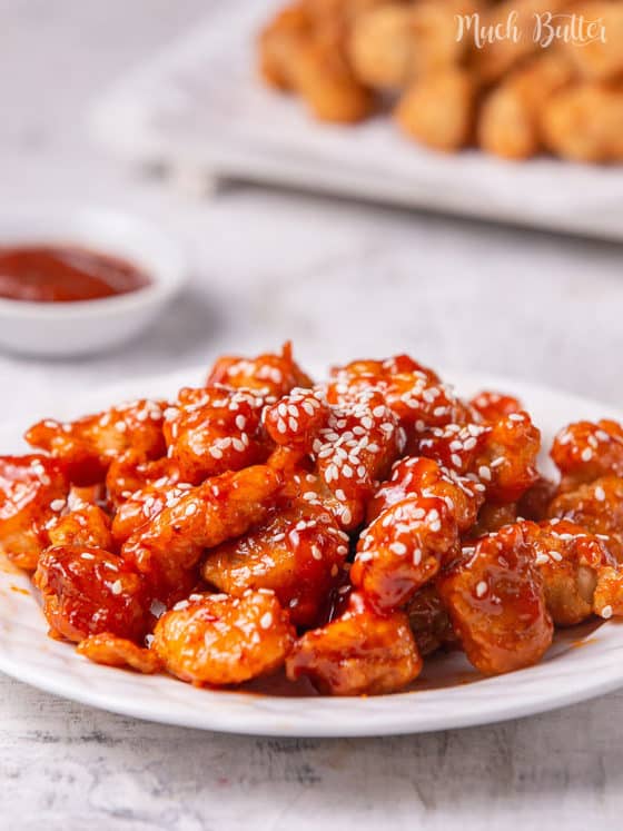 Korean Popcorn Chicken - Much Butter