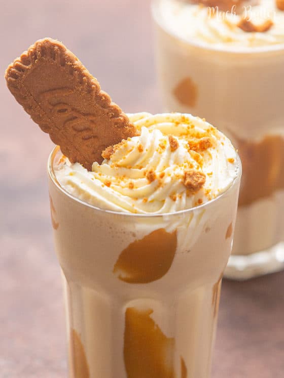 Biscoff Milkshake | Easy & Quick Speculoos Milkshake - Much Butter