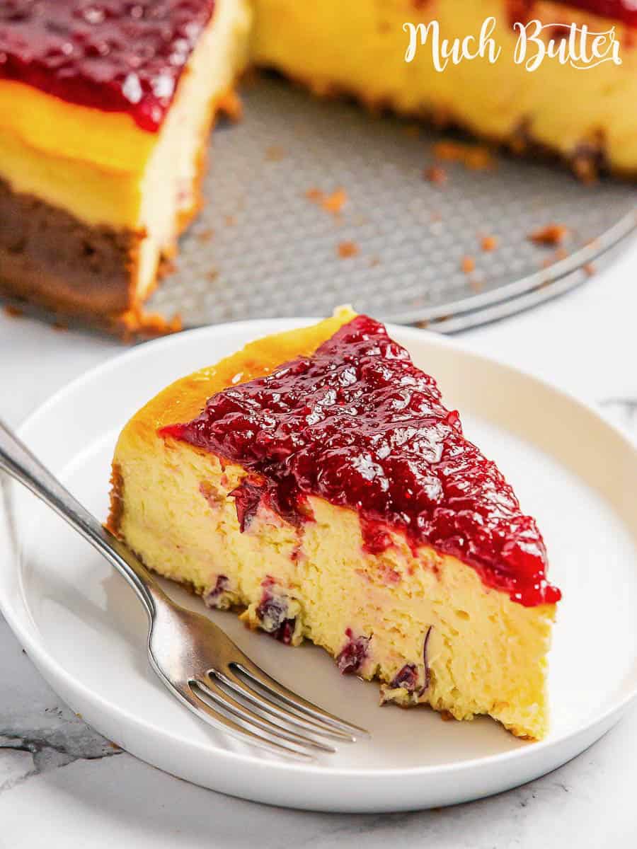Cranberry Cheesecake - Much Butter