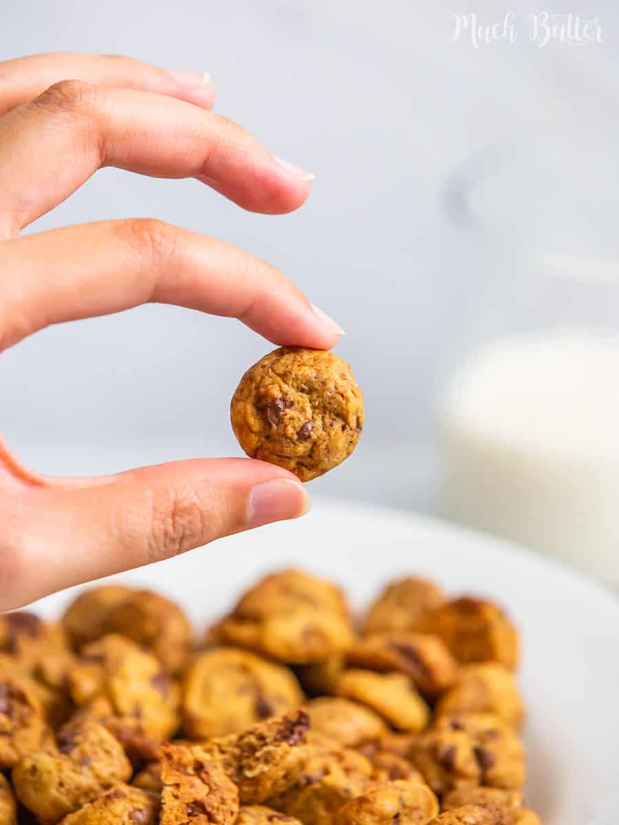 Mini Chocolate Chips Cookies - Much Butter