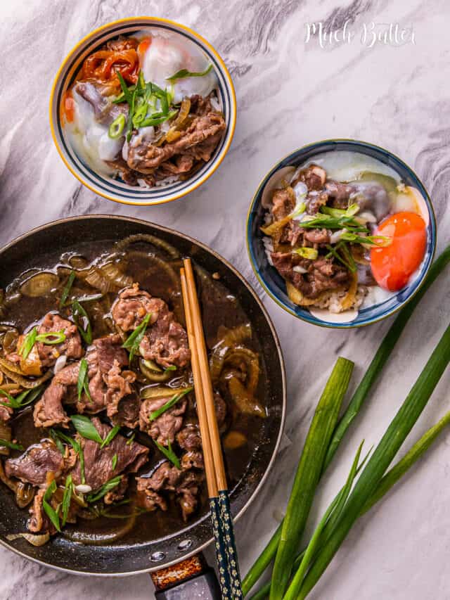 Gyudon (Japanese Rice Bowl) - Much Butter