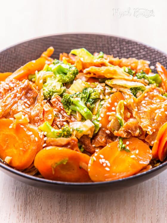 Chicken Mushroom Stir Fry - Much Butter