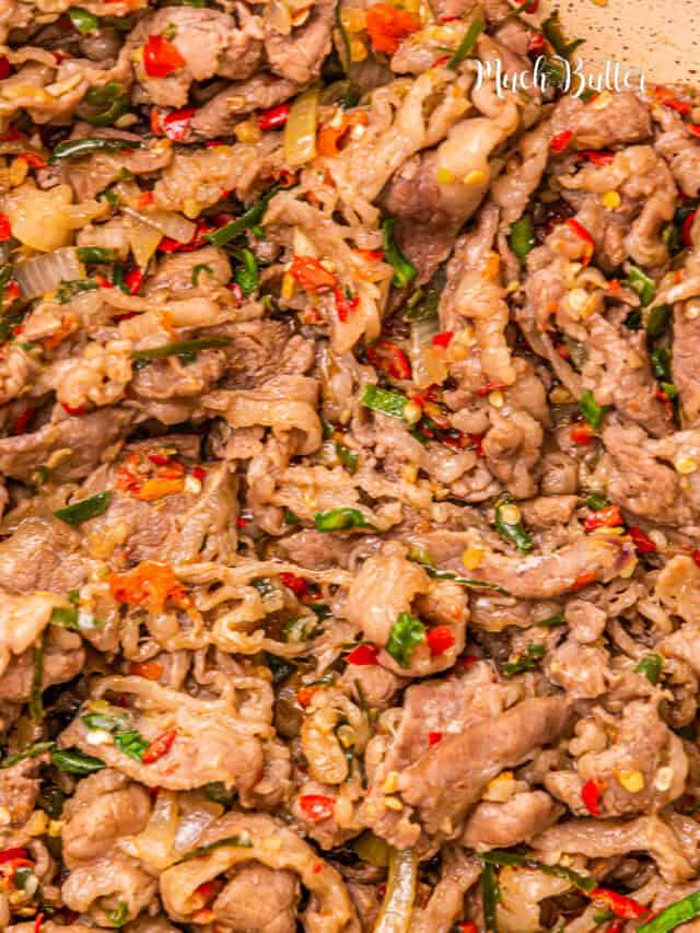 Firecracker Beef Stir Fry (Oseng Mercon) - Much Butter