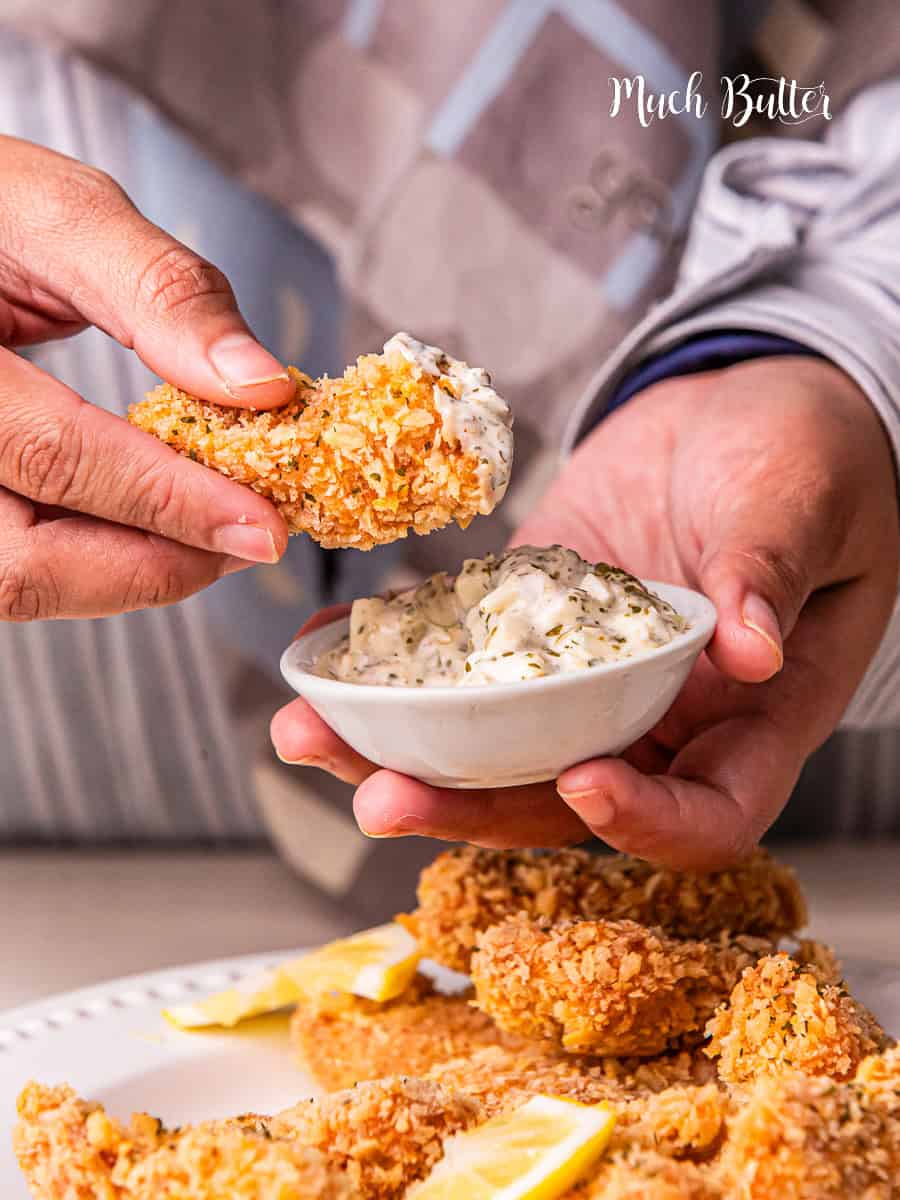 Fish Finger with Tartar Sauce - Much Butter