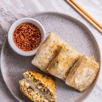 Crispy Rice Paper Dumpling - Much Butter