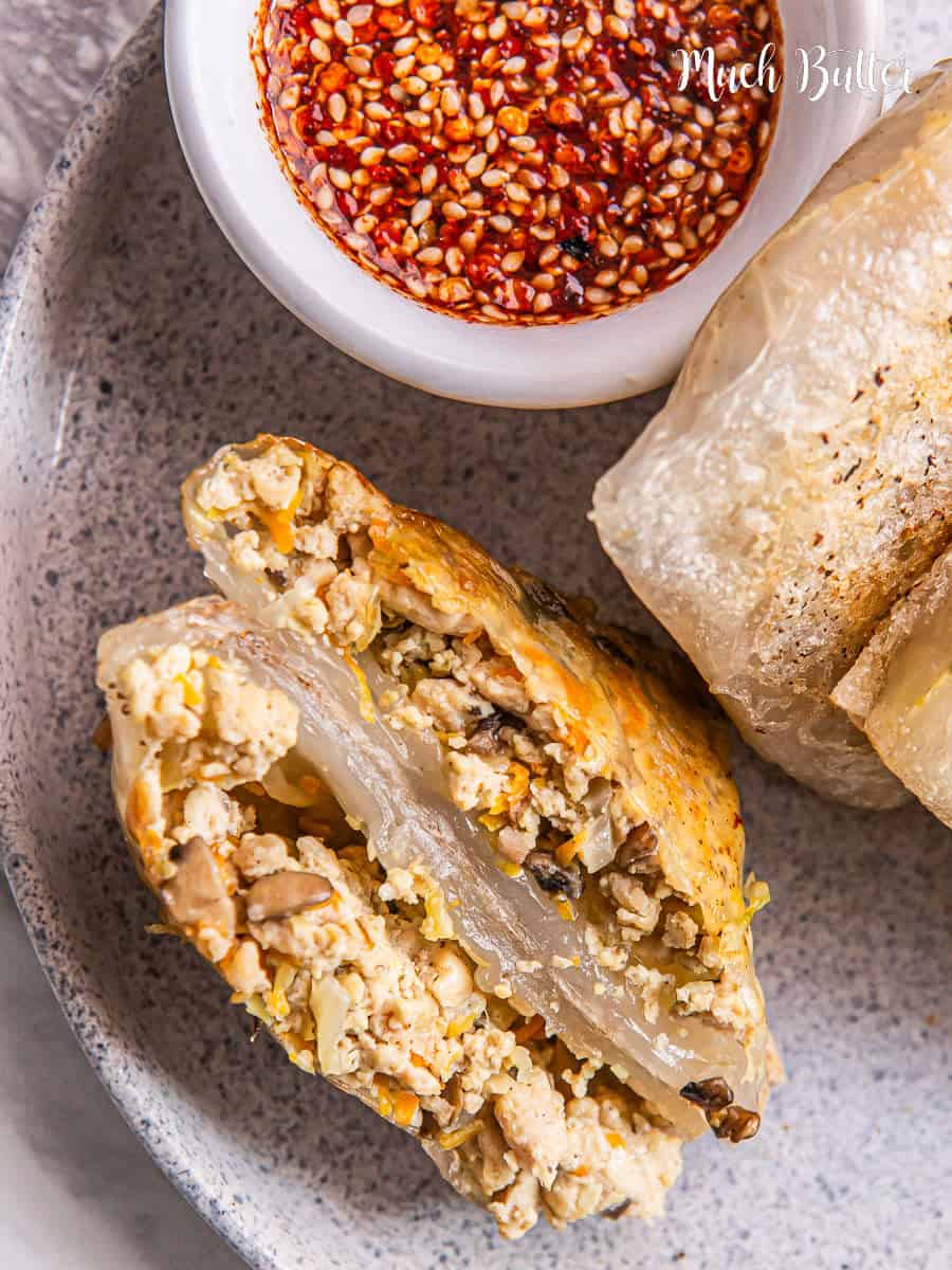 Crispy Rice Paper Dumpling - Much Butter