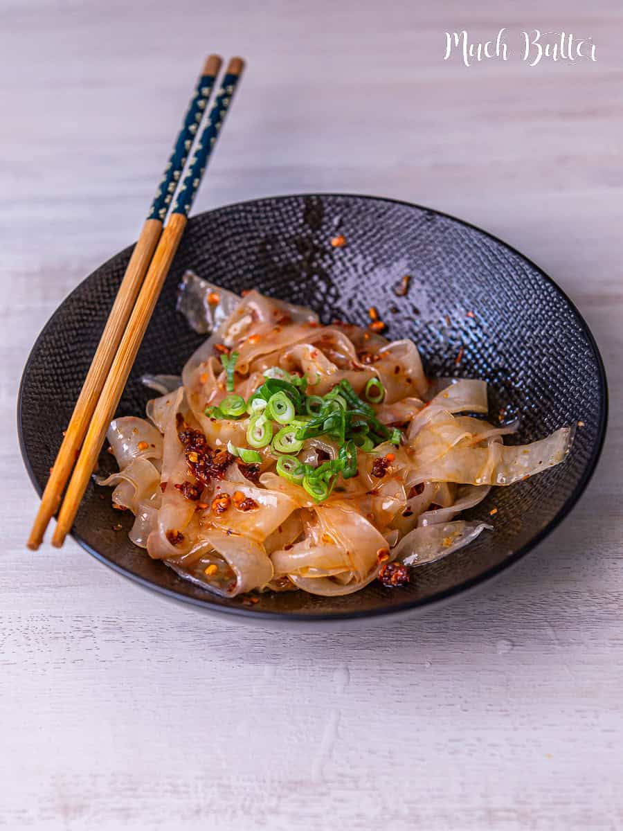 Rice Paper Noodle with Chili Oil - Much Butter