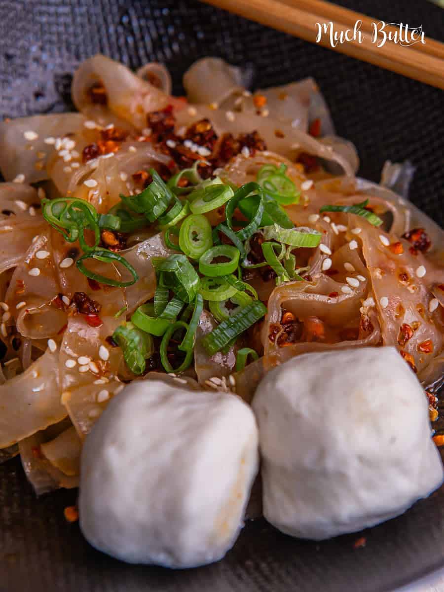 Rice Paper Noodle with Chili Oil - Much Butter