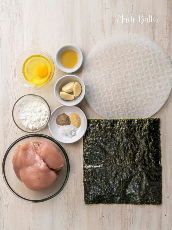 Chicken Nori Roll, Gimmari Inspired Recipe - Much Butter