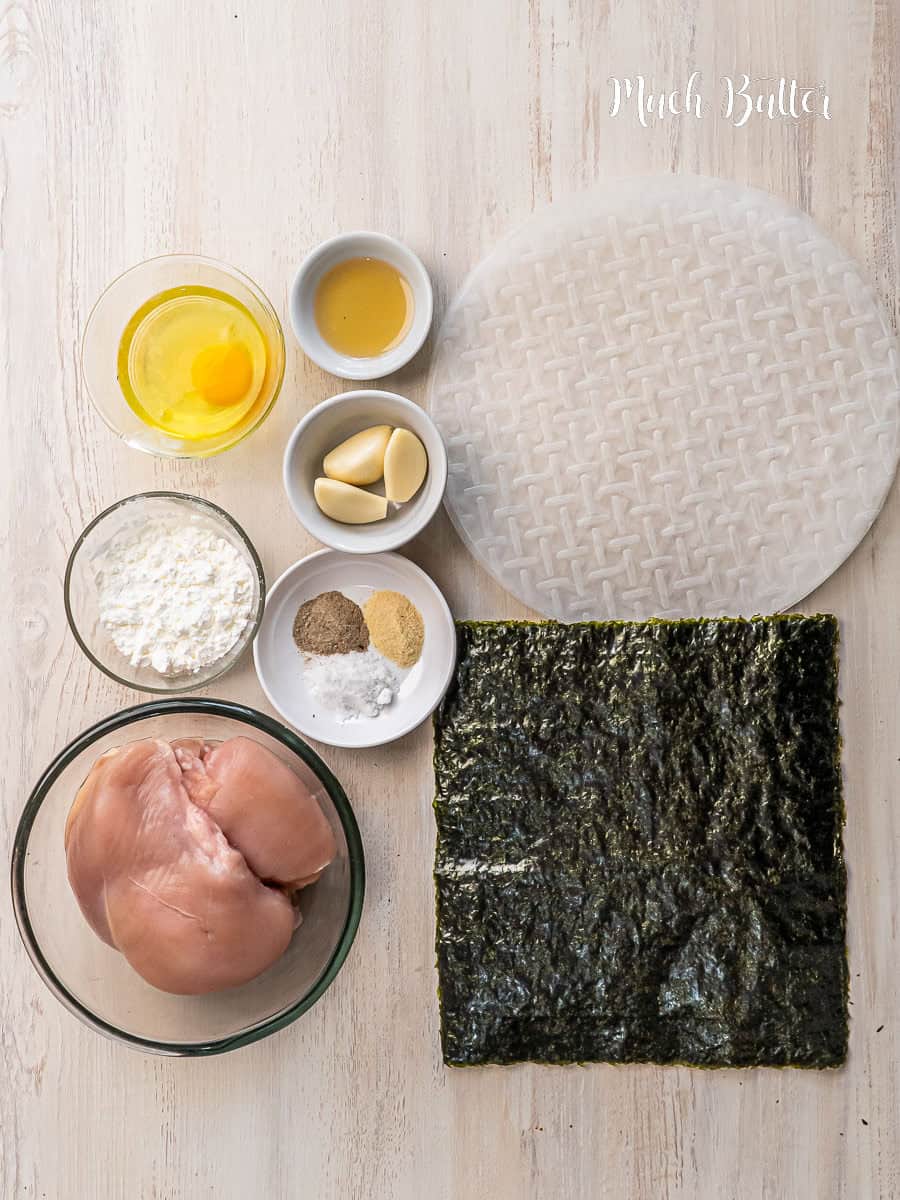 Chicken Nori Roll, Gimmari Inspired Recipe - Much Butter