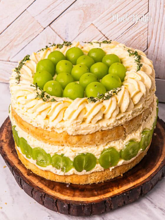 Shine Muscat Cake - Birthday Cake Idea - Much Butter