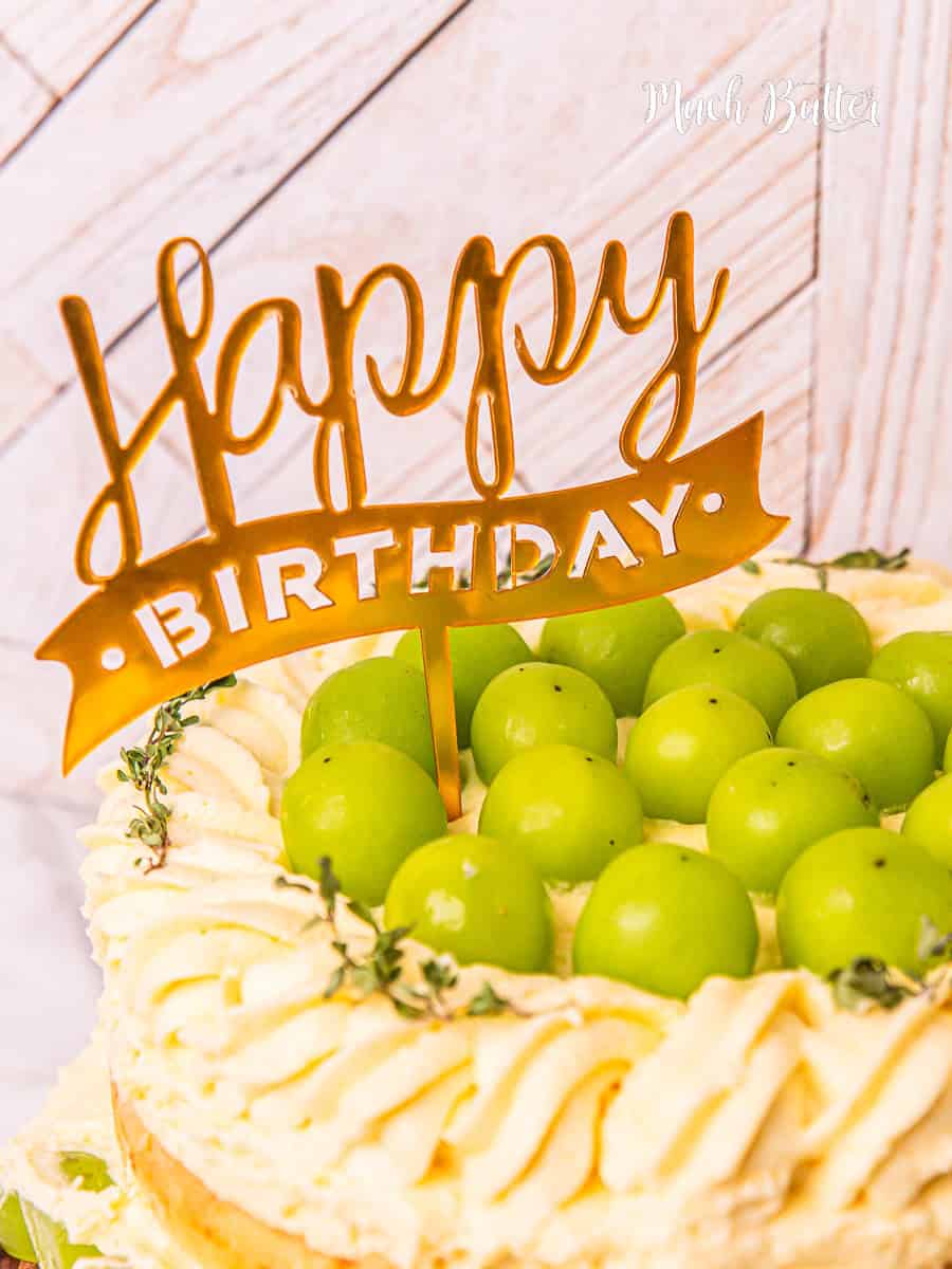 Shine Muscat Cake - Birthday Cake Idea - Much Butter