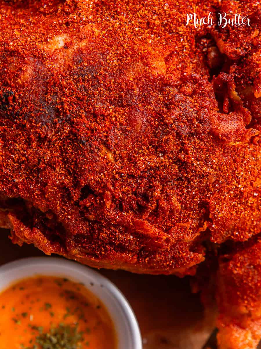Spicy Deep Fried Whole Chicken - Much Butter