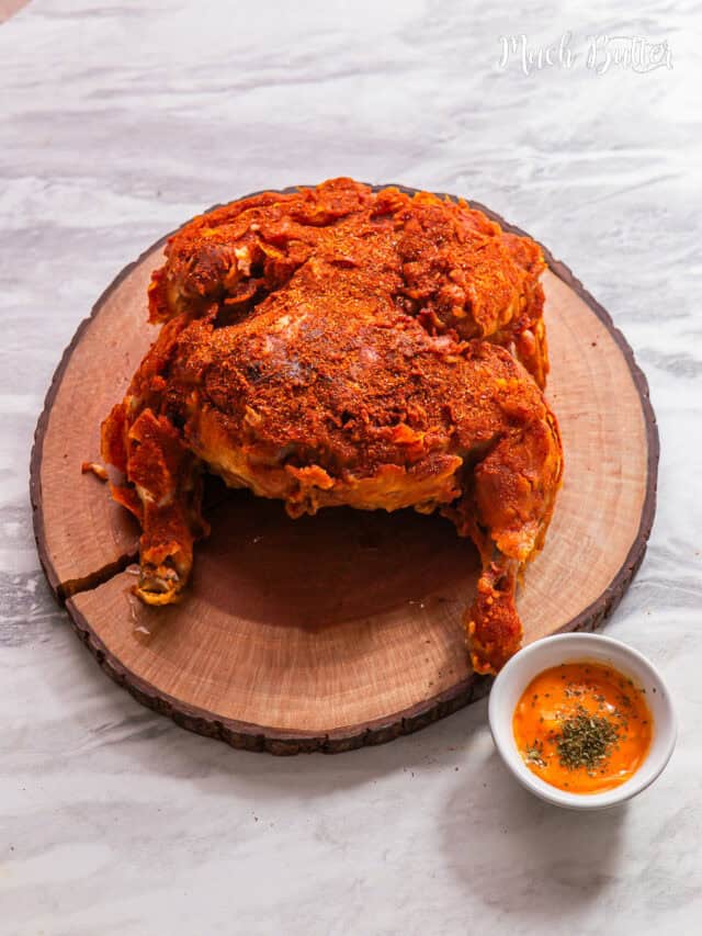 Spicy Deep Fried Whole Chicken - Much Butter