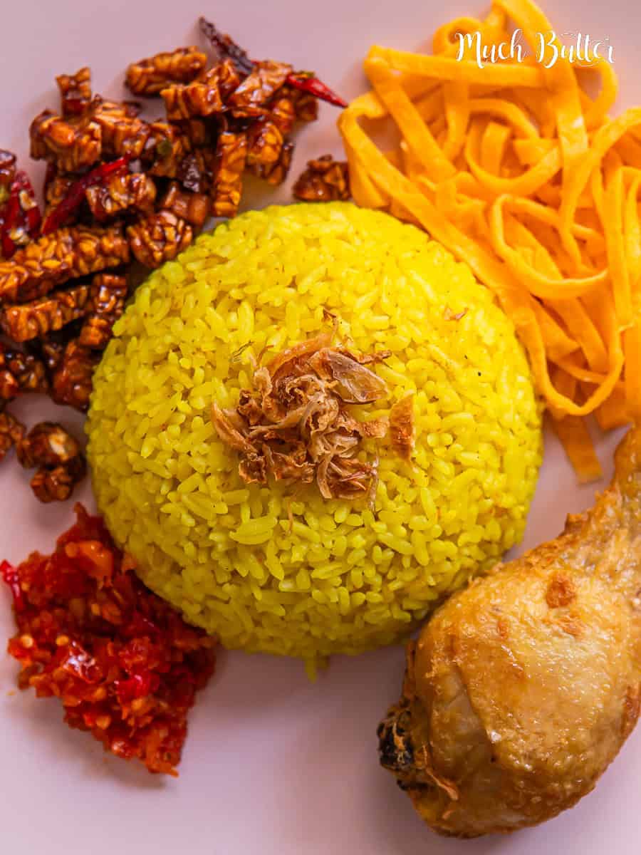 Easy Indonesian Yellow Rice (Nasi Kuning) in a Rice Cooker | Yellow ...
