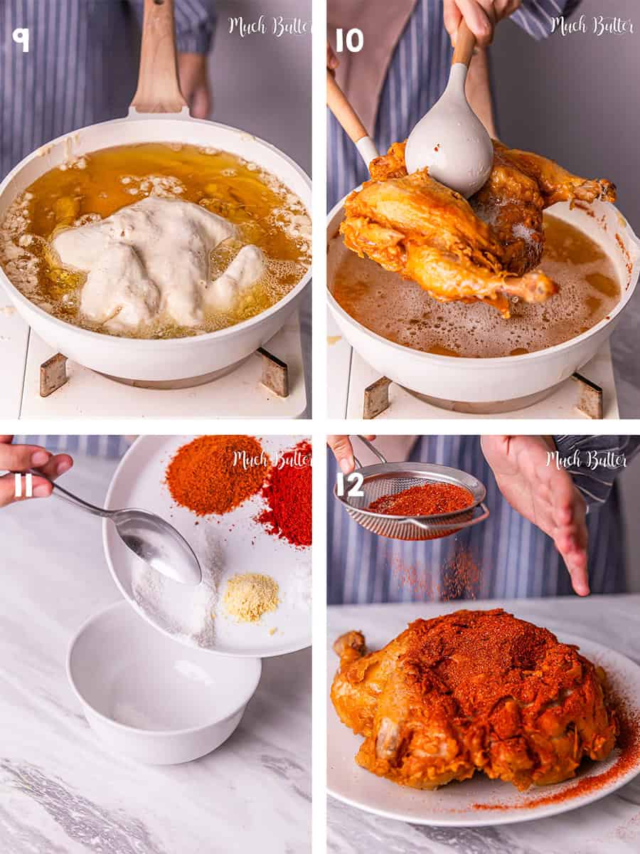 Spicy Deep Fried Whole Chicken - Much Butter