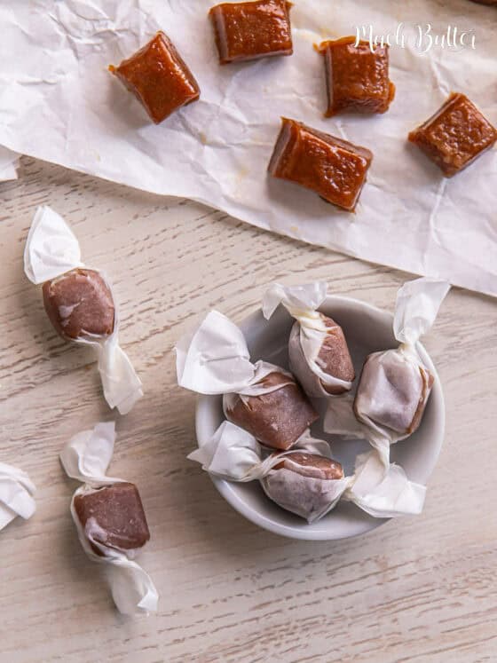 Chewy Caramel Candy - Much Butter