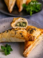 Spinach and Cheese Puff Triangle - Much Butter