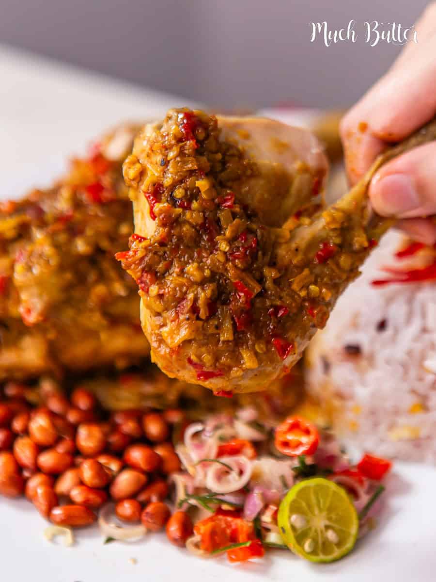 Balinese Betutu Chicken with Sambal Matah - | Ayam Betutu Bali - Much ...