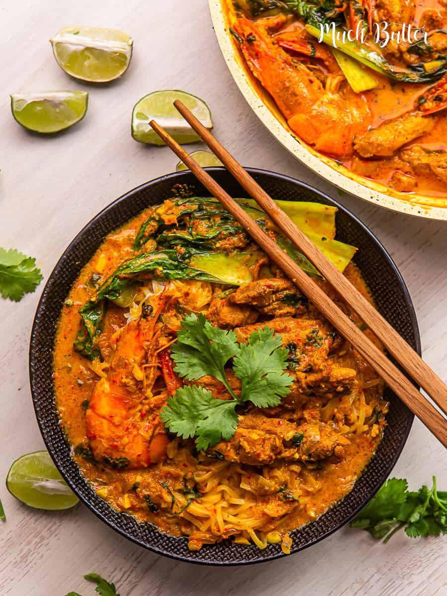 Thai Turmeric Chicken and Noodles - Much Butter