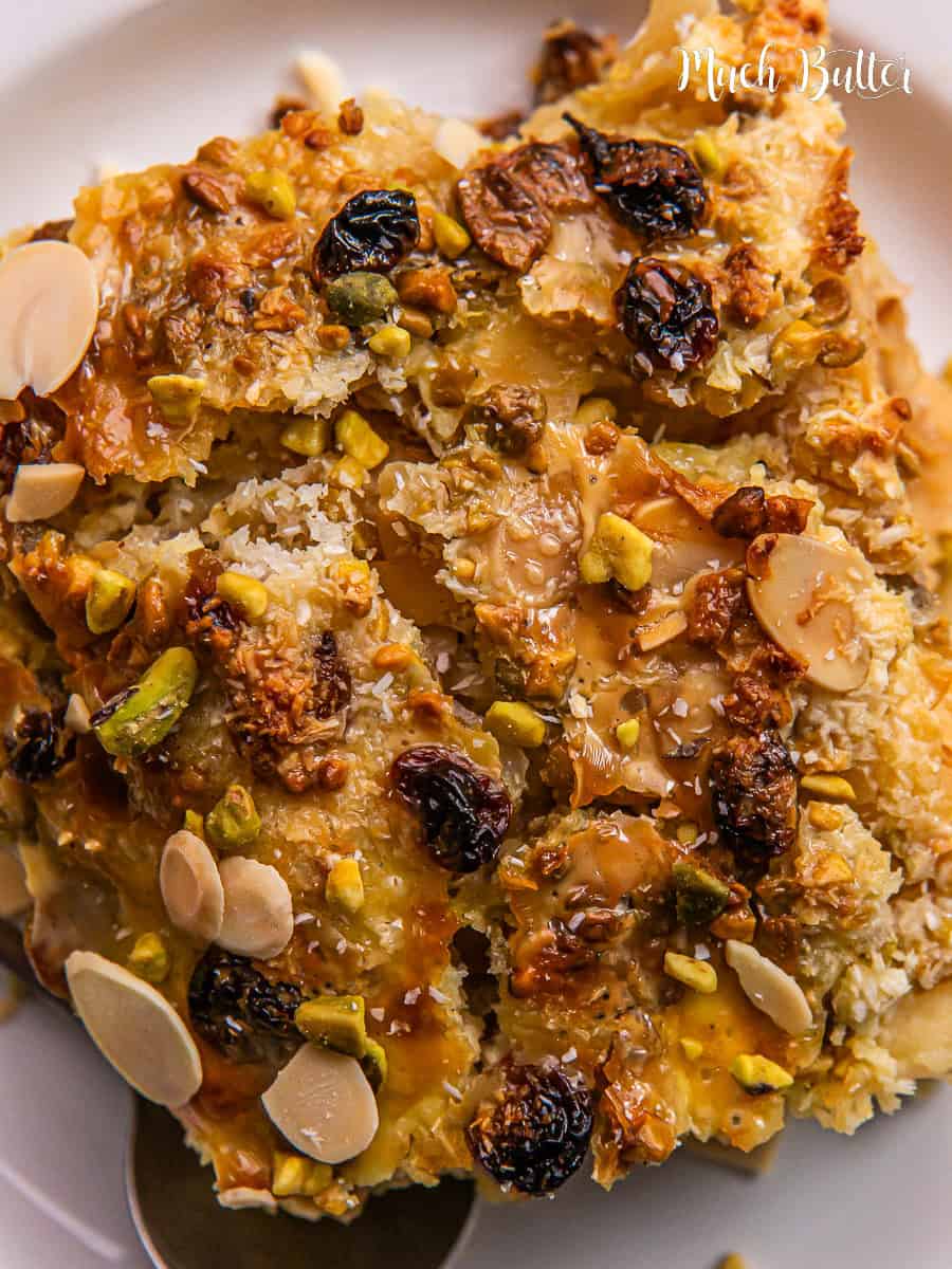 Om Ali - Hearty Egyptian Bread Pudding Recipe - Much Butter