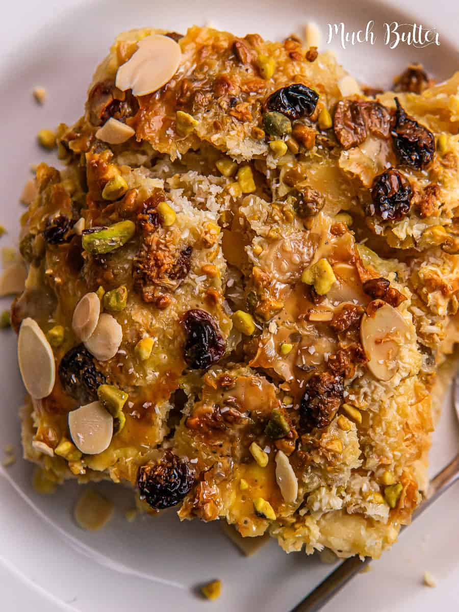 Om Ali - Hearty Egyptian Bread Pudding Recipe - Much Butter