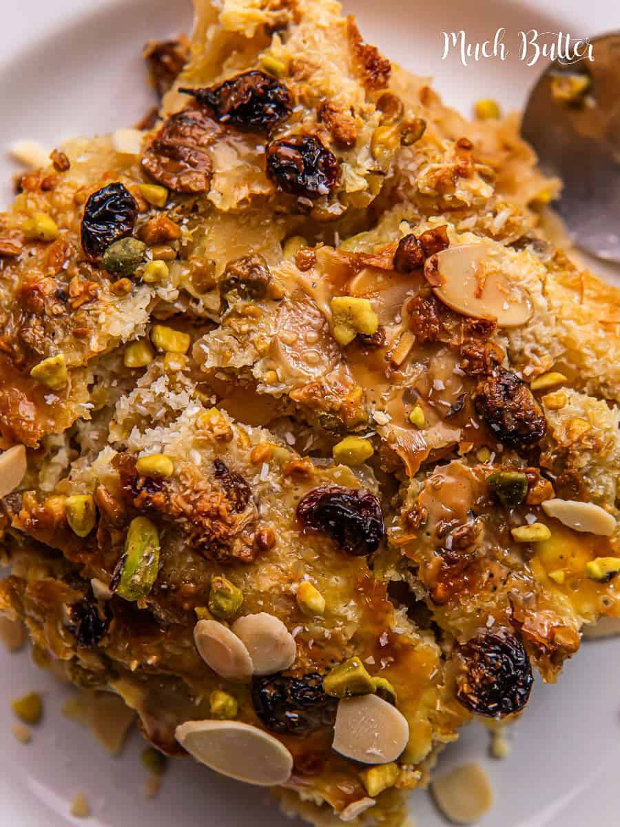 Om Ali - Hearty Egyptian Bread Pudding Recipe - Much Butter