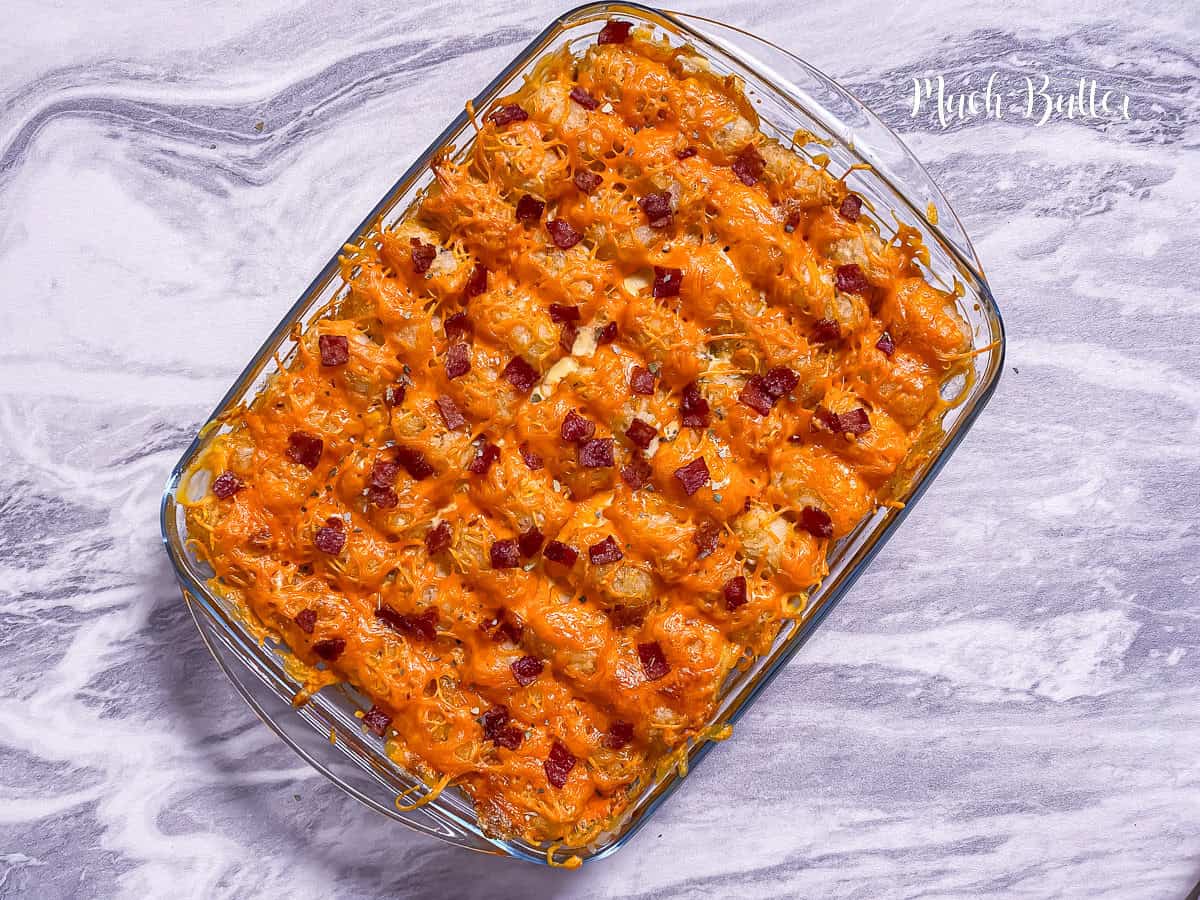 Tater Tots Casserole - Much Butter