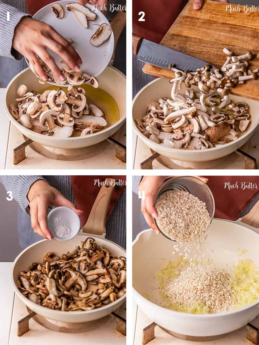 Mushroom Risotto - Much Butter