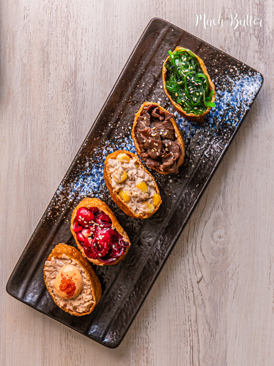 Inari Sushi with 5 Type Toppings - Much Butter
