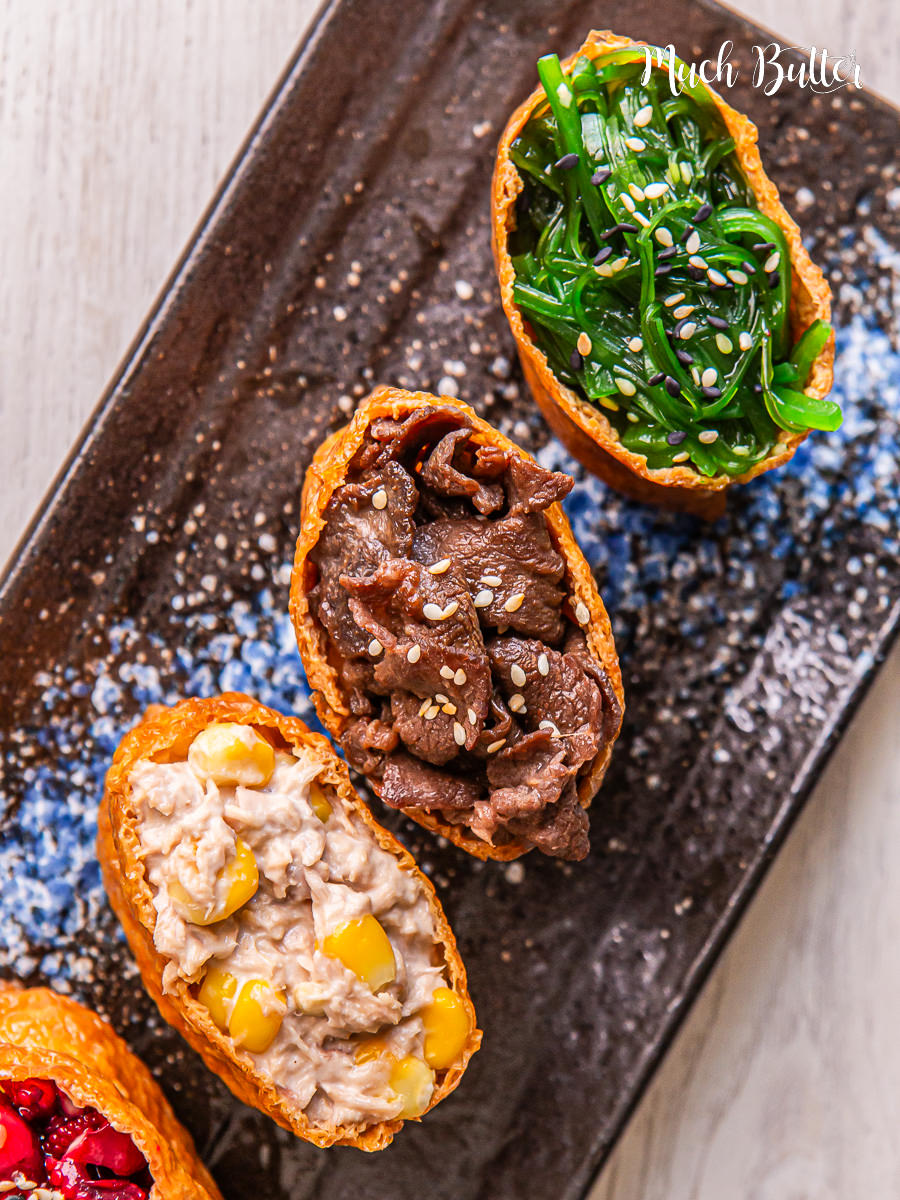 Inari Sushi with 5 Type Toppings - Much Butter