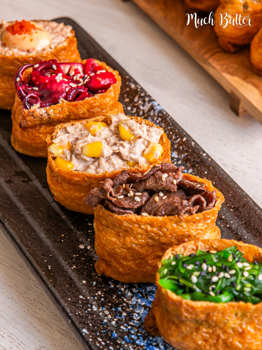 Inari Sushi with 5 Type Toppings - Much Butter