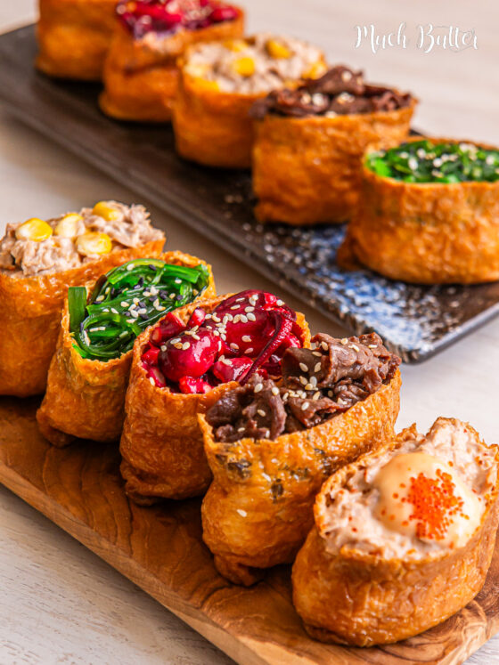 Inari Sushi with 5 Type Toppings - Much Butter
