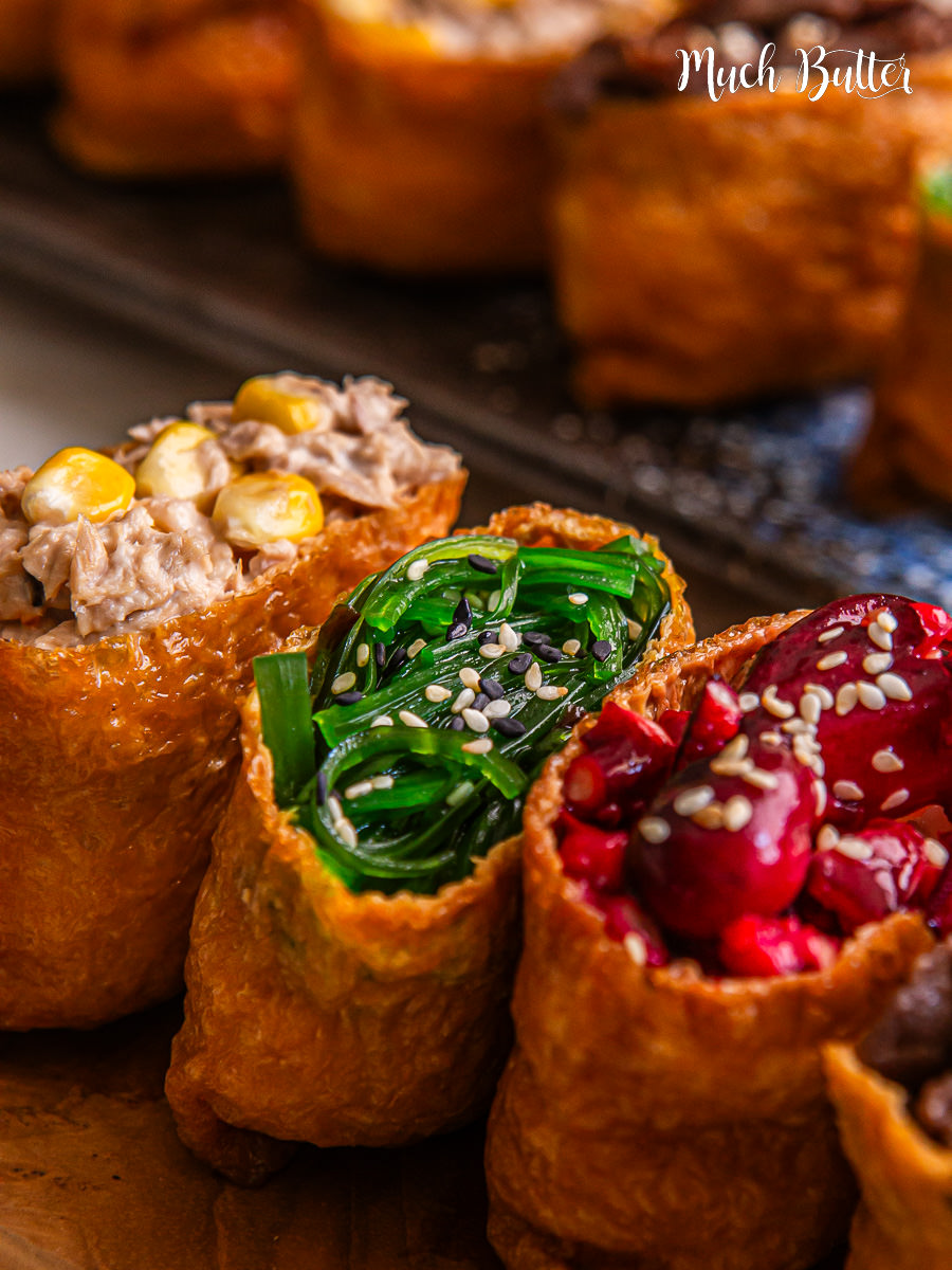 Inari Sushi with 5 Type Toppings - Much Butter