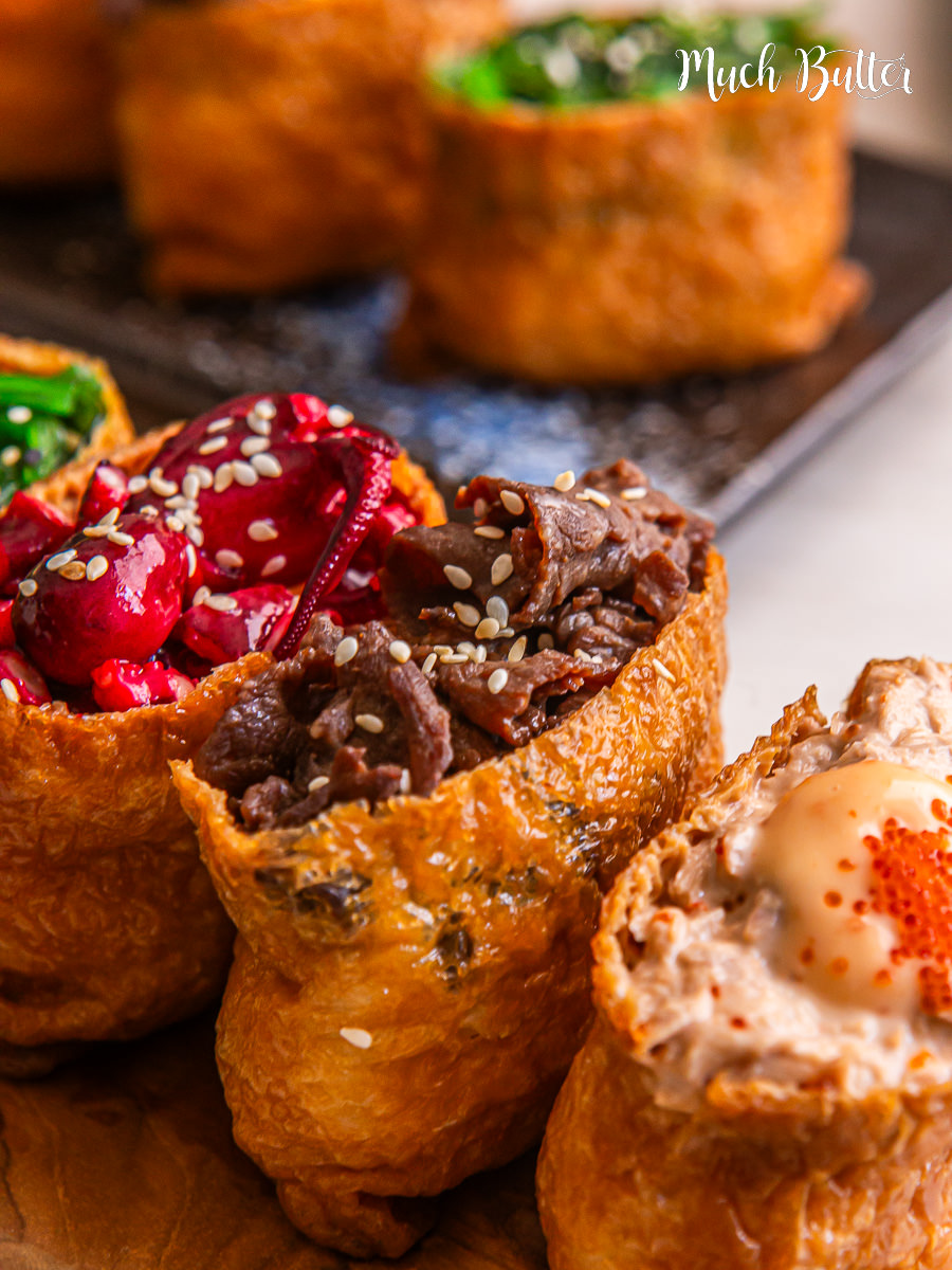 Inari Sushi with 5 Type Toppings - Much Butter