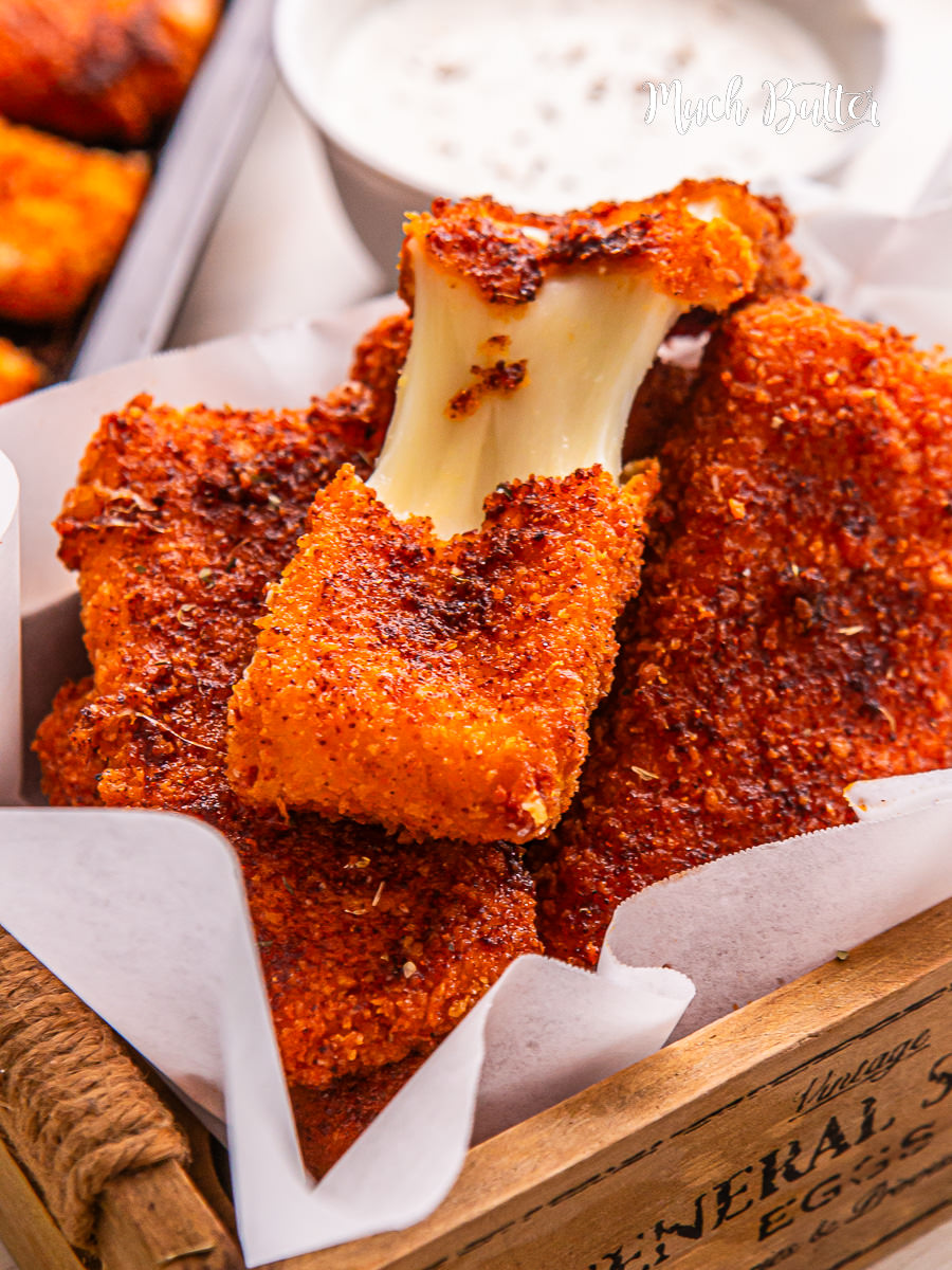 Nashville Hot Mozzarella Stick - Your spicy snack friend! Much Butter