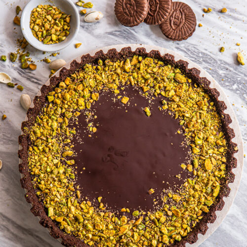 Dubai Pistachio Chocolate Pie - Much Butter