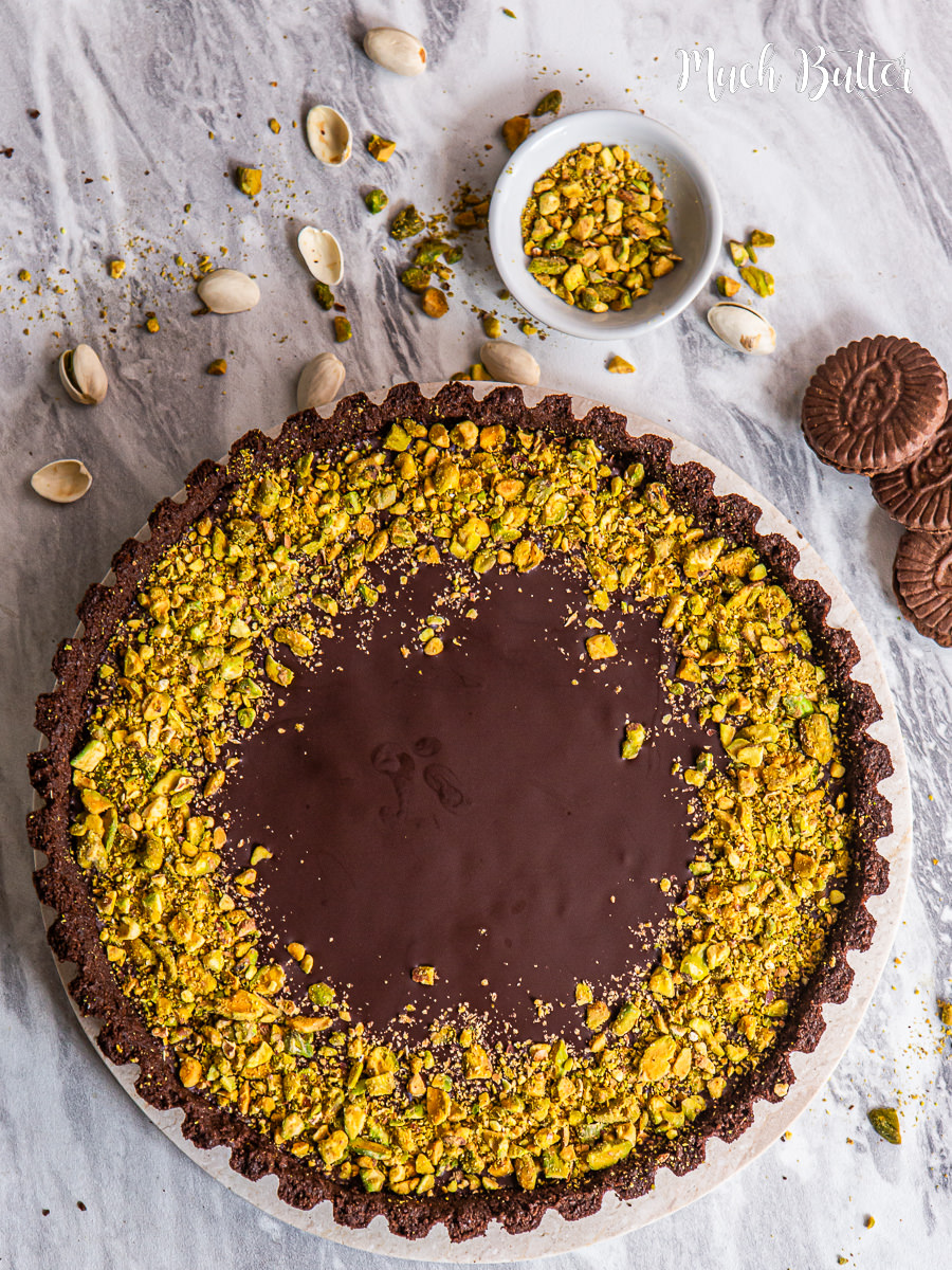 Dubai Pistachio Chocolate Pie - Much Butter