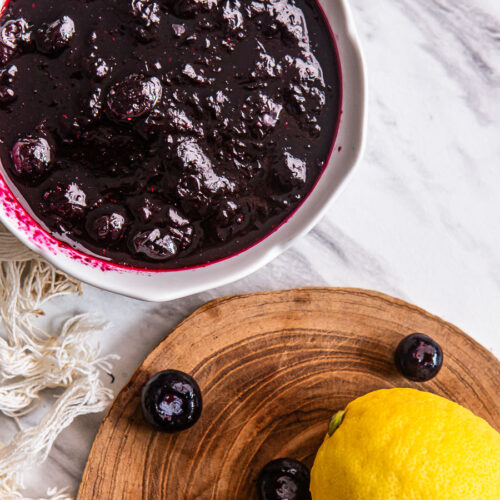 Homemade Blueberry Compote - Much Butter