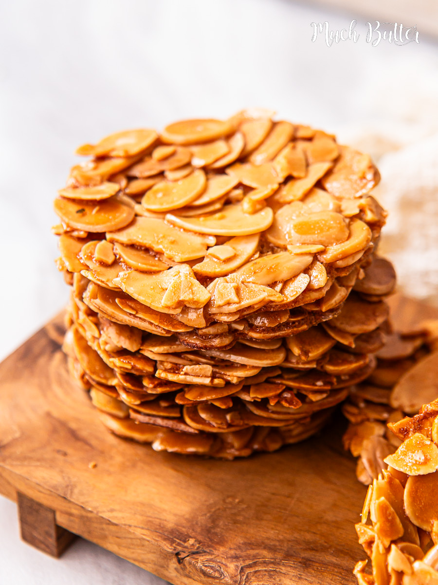 Thin and Crispy Almond Cookies - Much Butter
