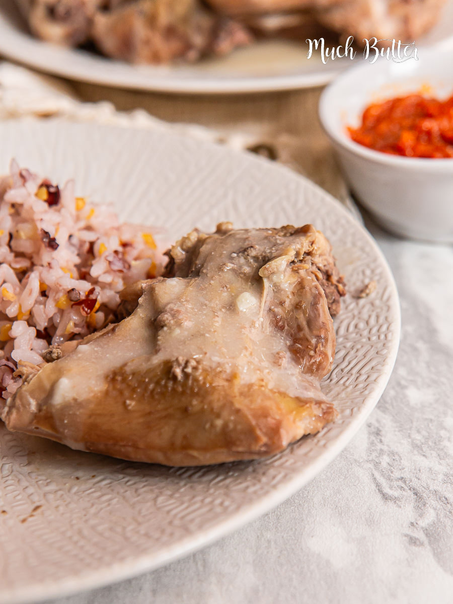 Ayam Pop (Boiled Chicken with Coconut Sauce) - Much Butter