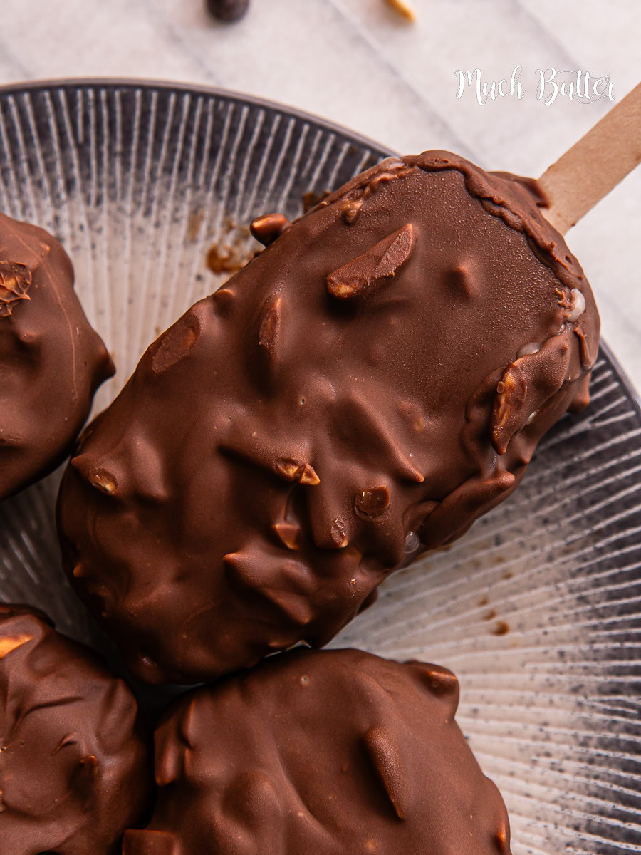 Healthy 'Magnum' Ice Cream (Chocolate-Covered Ice Cream Bar) - Much Butter