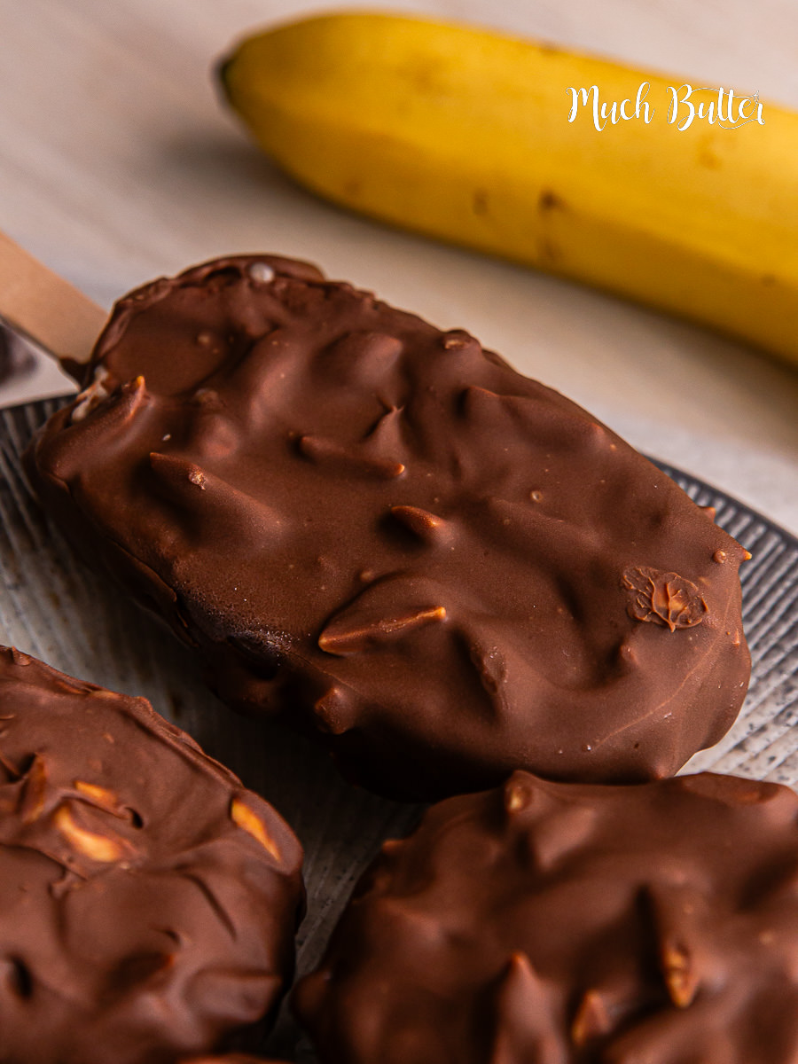 Healthy 'Magnum' Ice Cream (Chocolate-Covered Ice Cream Bar) - Much Butter