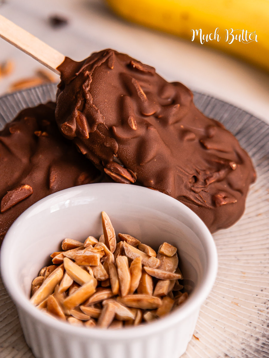 Healthy 'Magnum' Ice Cream (Chocolate-Covered Ice Cream Bar) - Much Butter