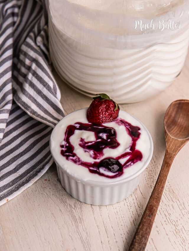 How to Make Homemade Yogurt (Easy 2-Ingredient Recipe) - Much Butter